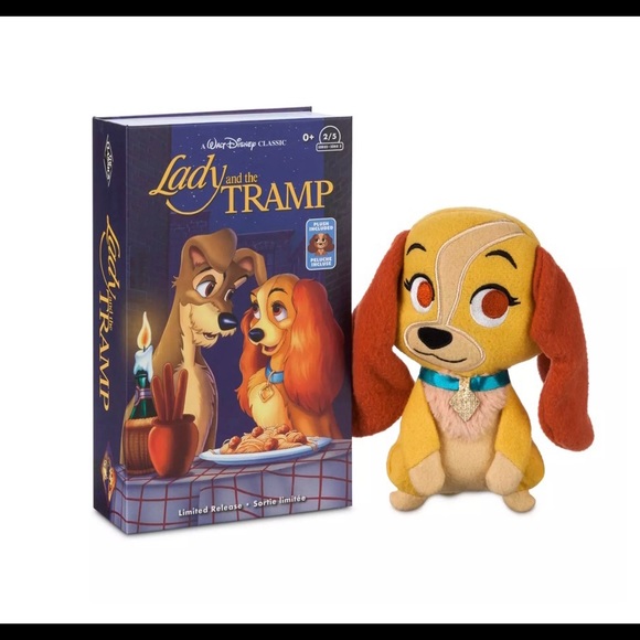 Disney | Toys | Nwt Disney Vhs Plush Lady And The Tramp | Poshmark